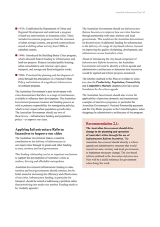 Australian Infrastructure Plan | PDF