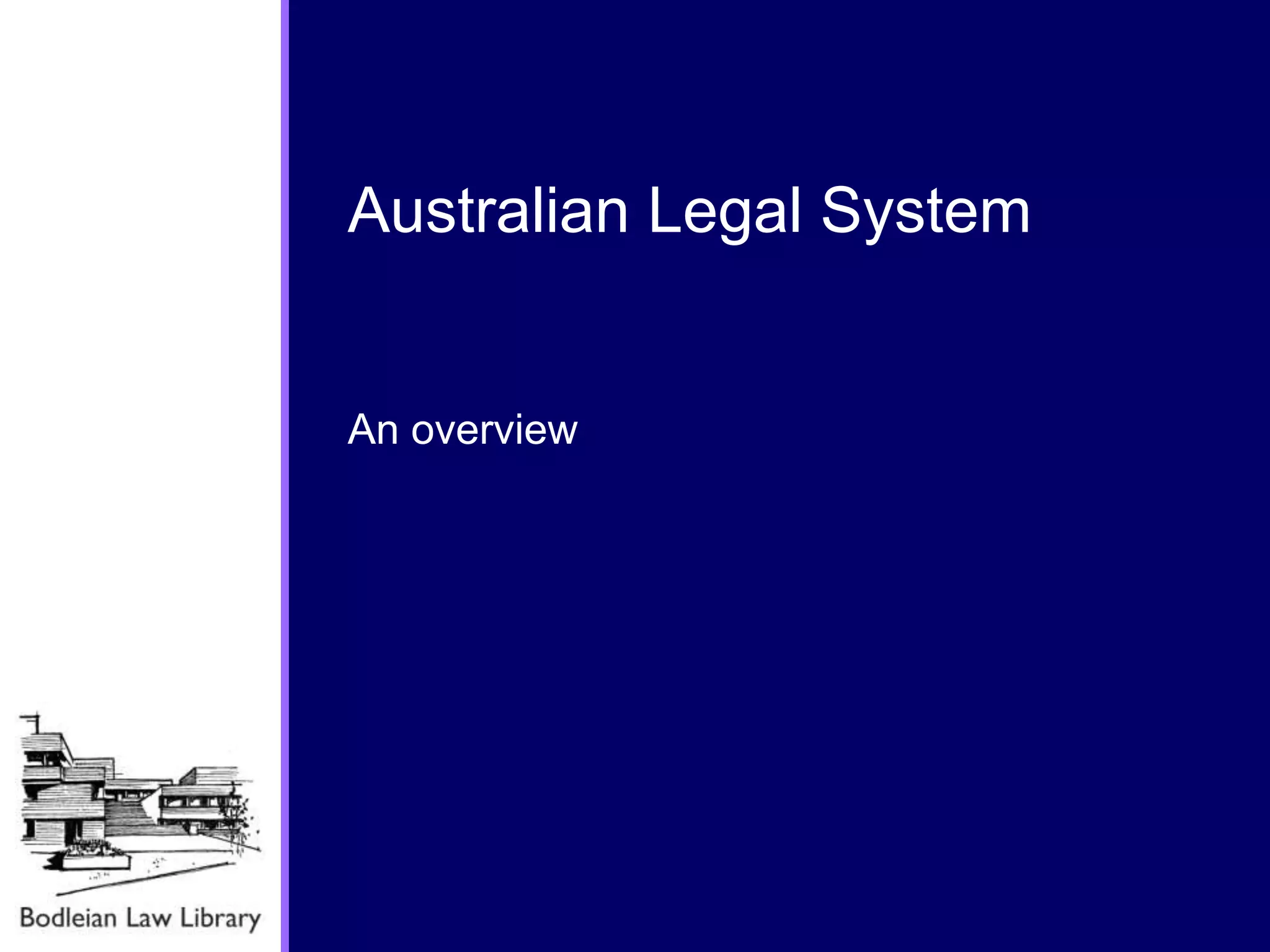 Australian legal system | PPT
