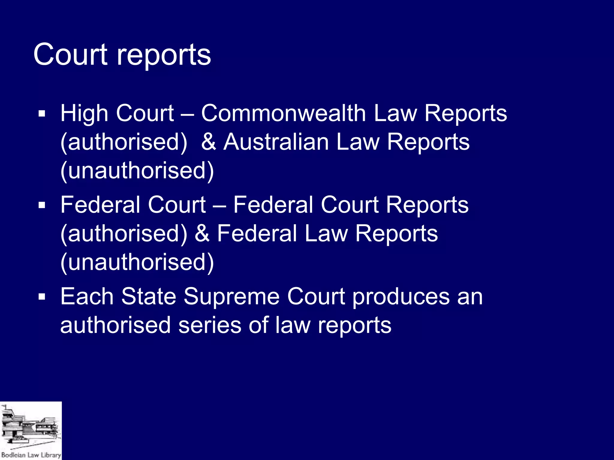 Australian legal system | PPT