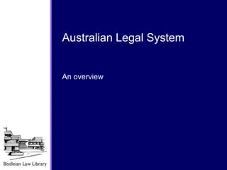 Australian legal system | PPT