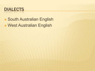 Australian & new zealand english | PPTX