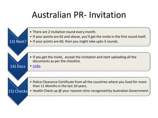 Australian permanent resident visa | PPTX