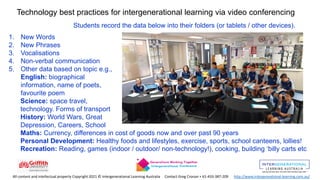 Intergenerational learning using video conferencing (Final version) | PPT