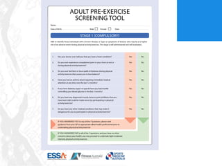 Australian pre exercise screen - the new standard | PPTX | Physical ...