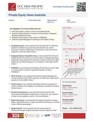 Australian Private Equity News Edition 31 | PDF