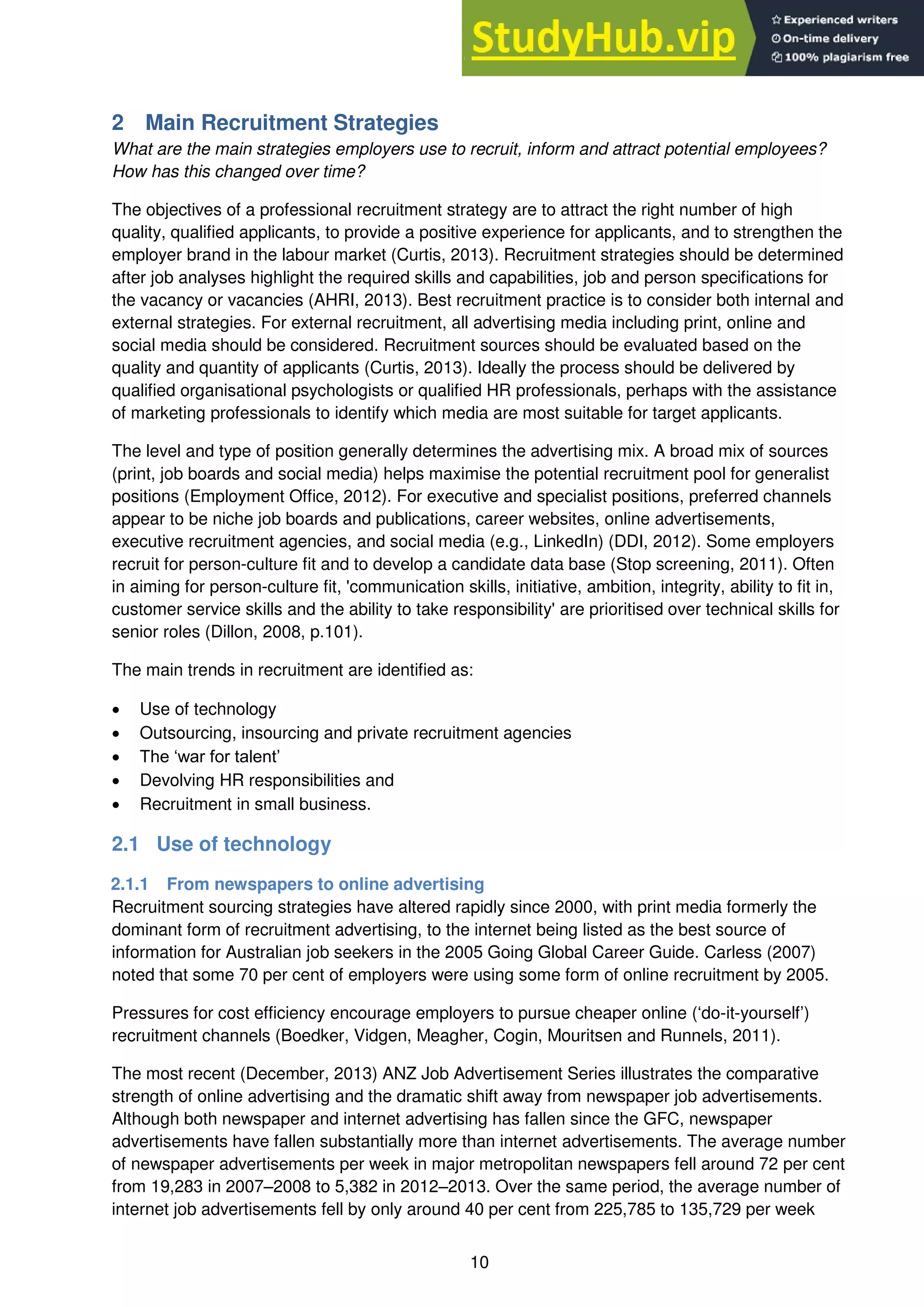 Australian Recruitment Practices Report-Httpssmartworkplaces | PDF