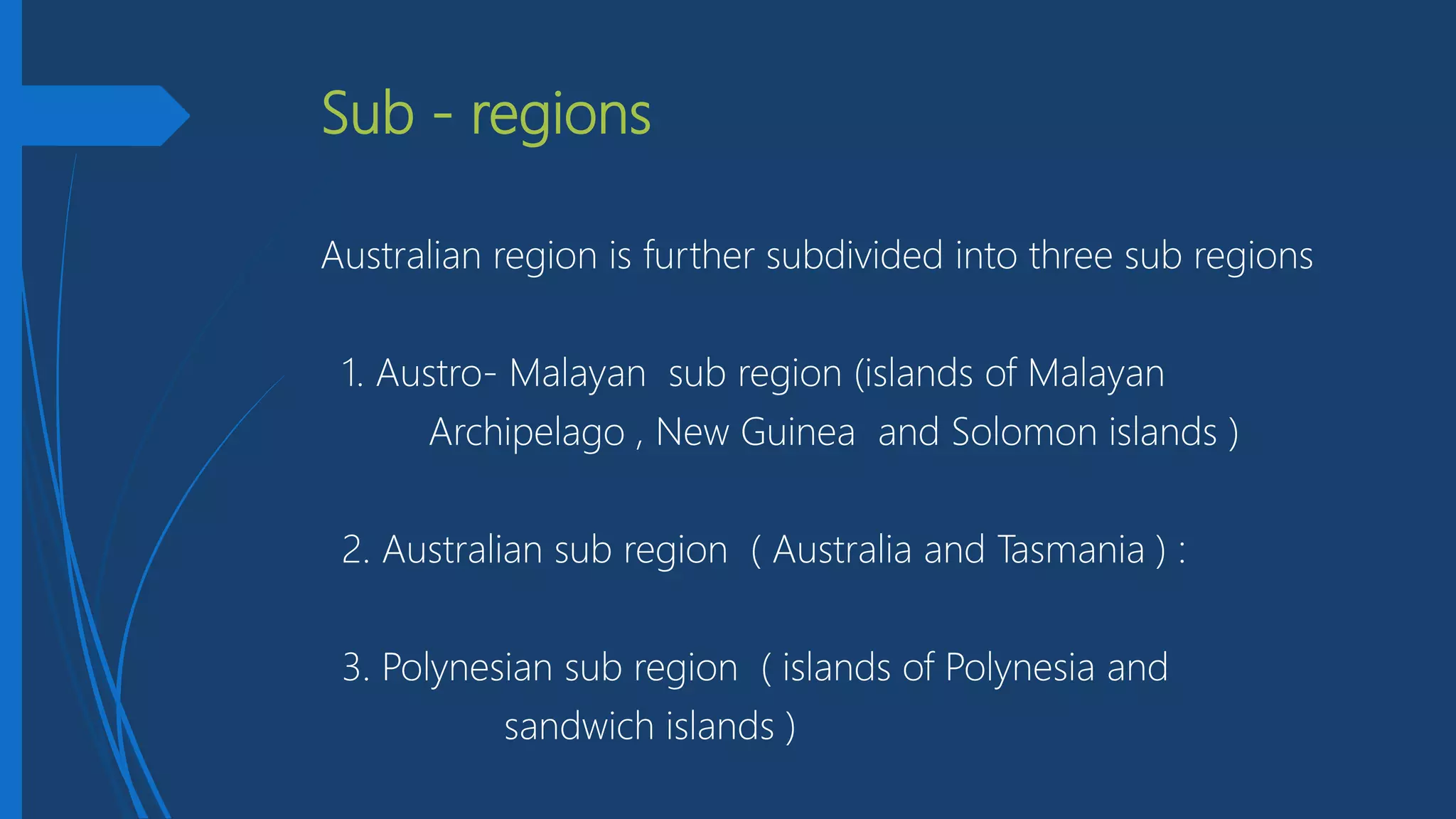 Australian region,one of the zoogeographical realms | PPTX