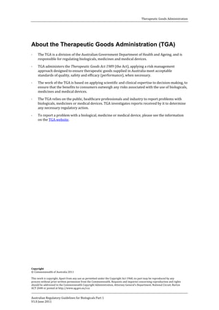 Australian regulatory guidelines for biologicals | PDF
