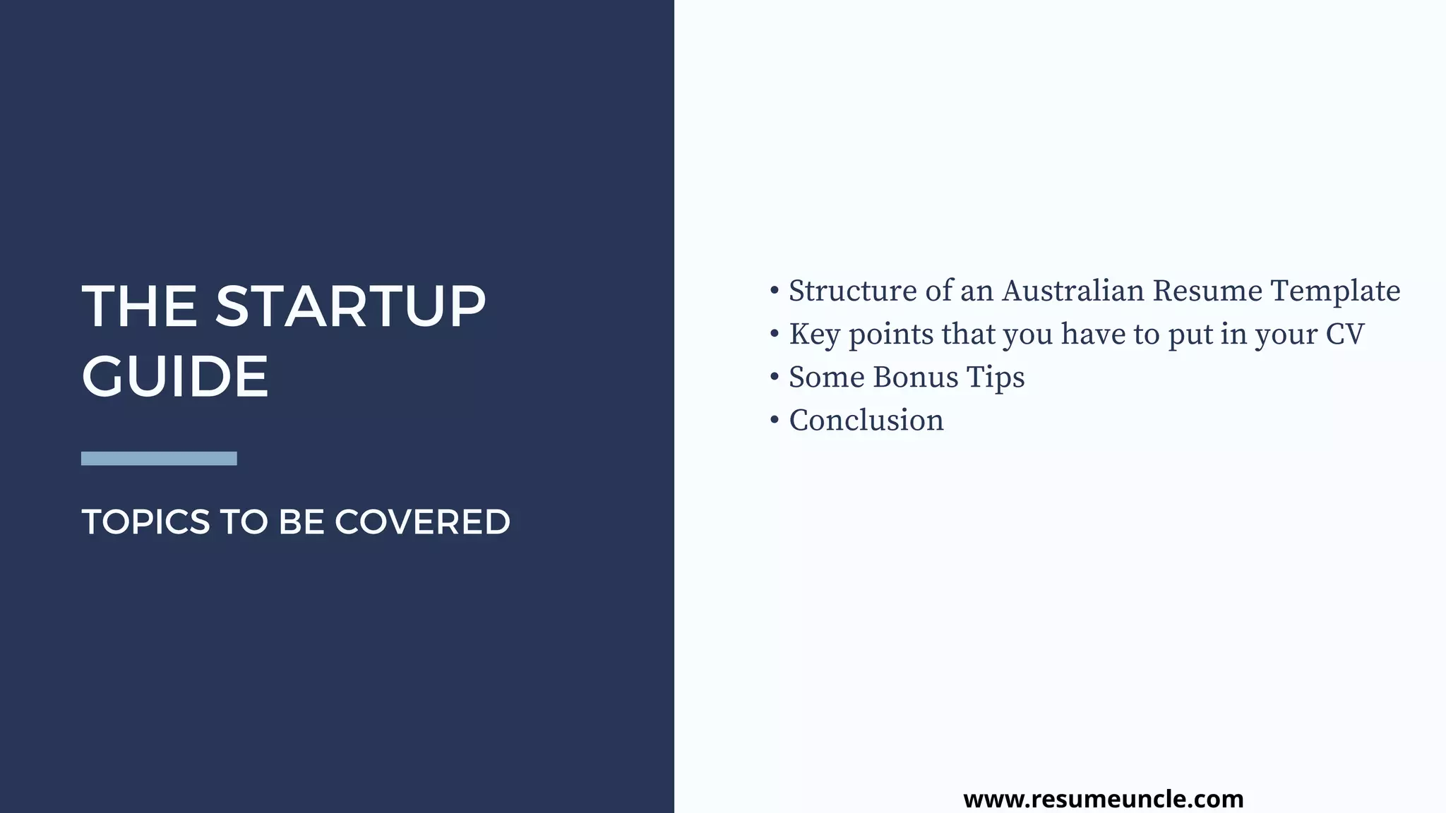 A Complete Guide On Australian Resume Template | PPTX