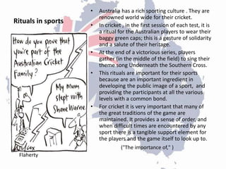 Australian rituals | PPTX