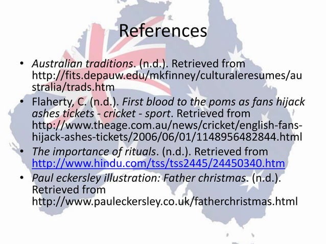 Australian rituals | PPTX