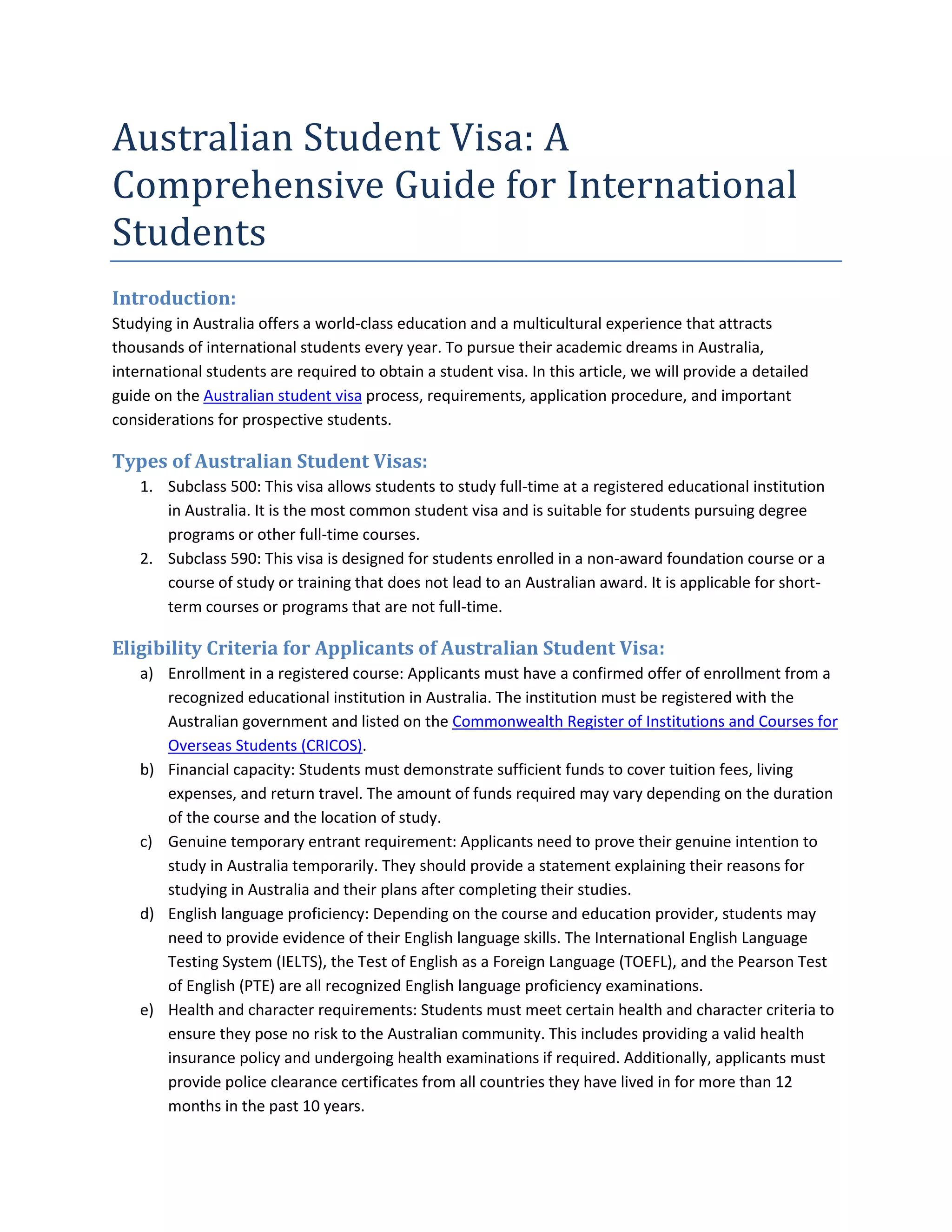 Australian Student Visa A Comprehensive Guide for International Students.docx