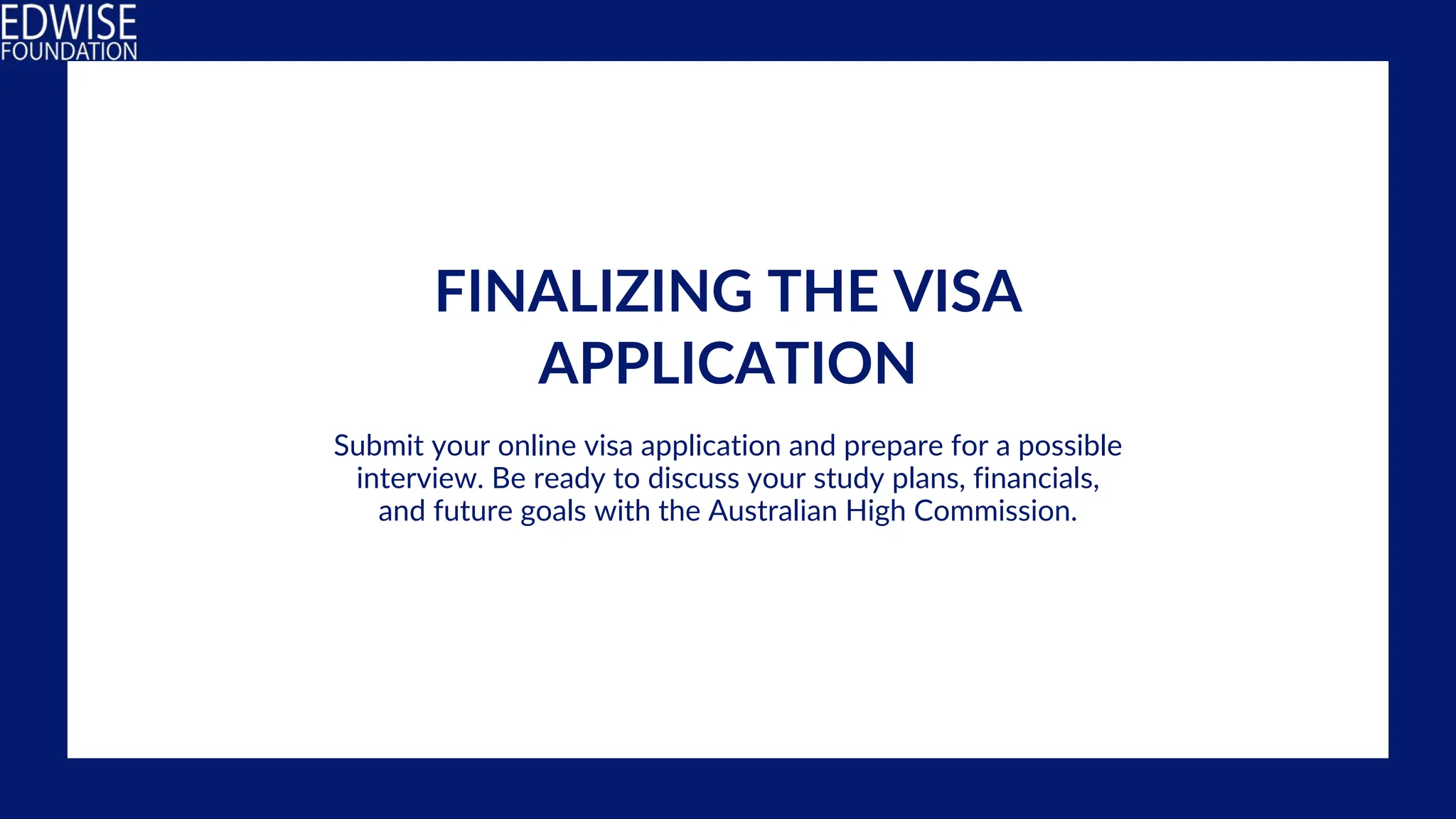 Australian Student Visa Application Process – Step by Step Guide. | PDF