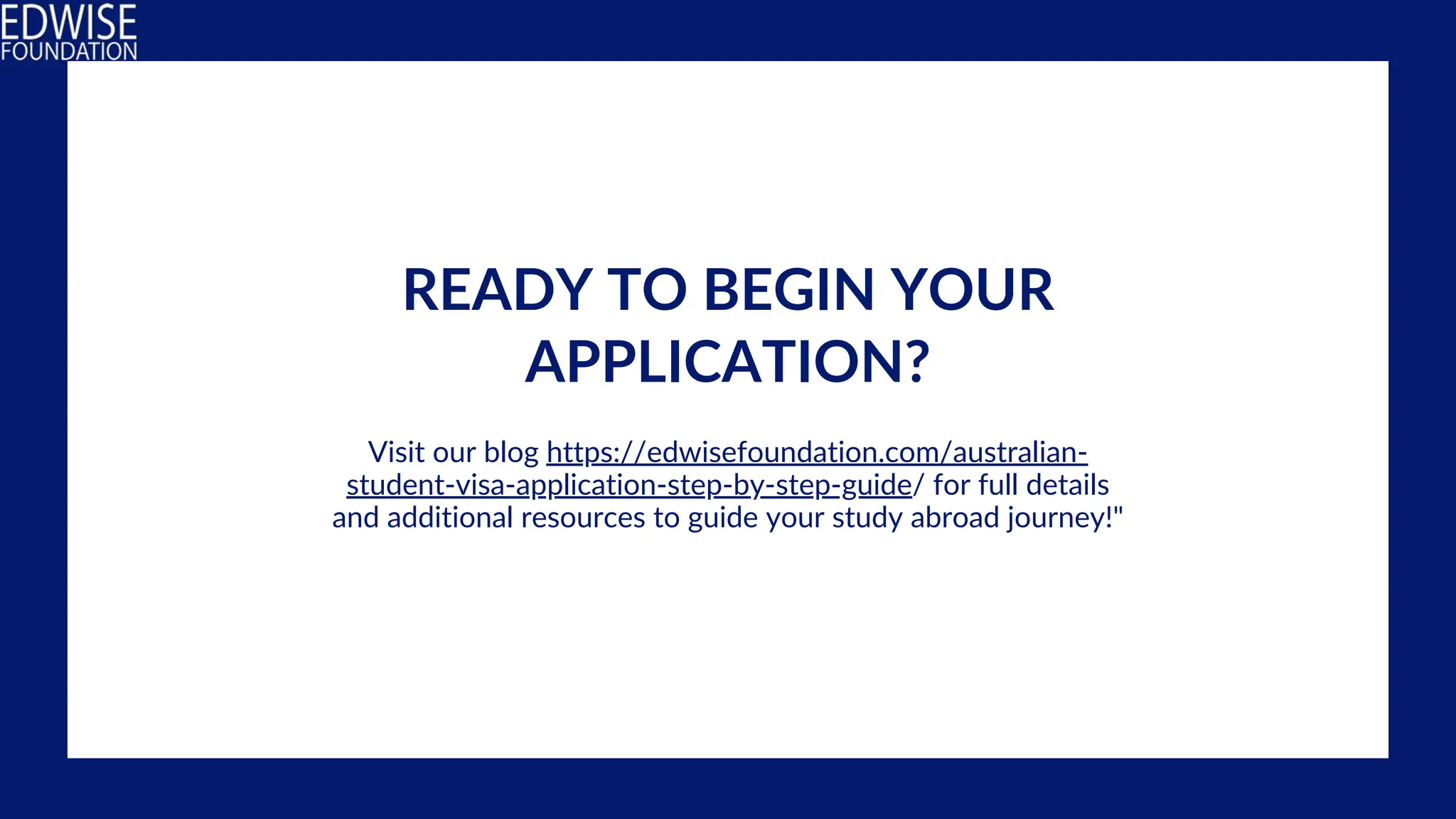 Australian Student Visa Application Process – Step by Step Guide. | PDF