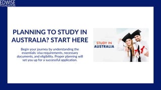 Australian Student Visa Application Process – Step by Step Guide. | PDF