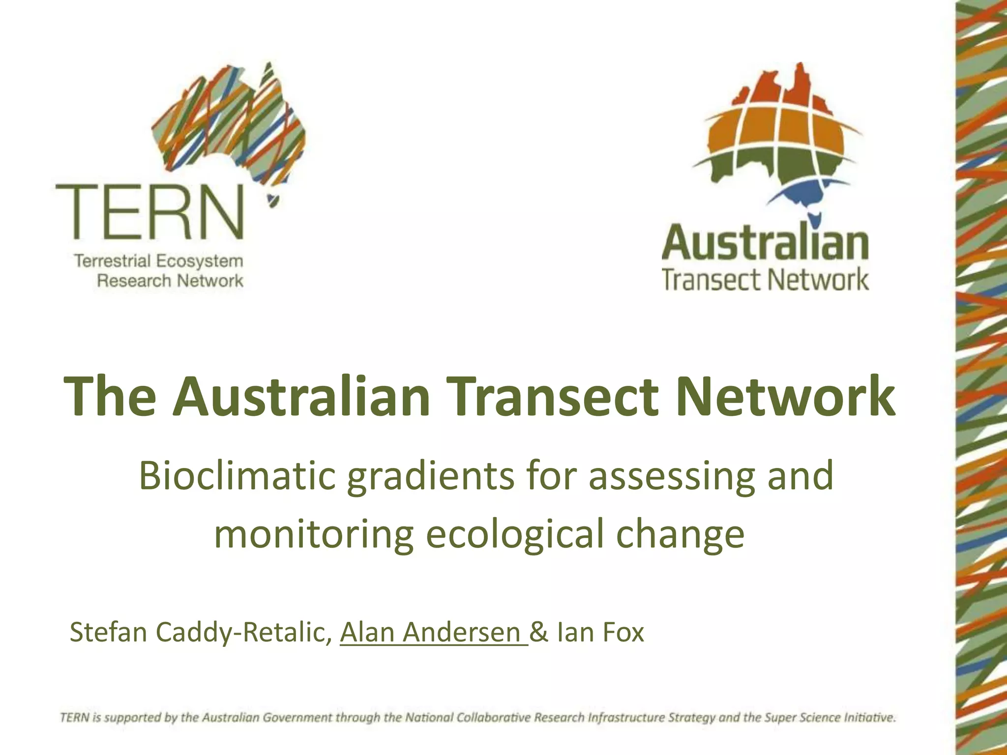TERN Australian Transect Network ATBC 2014 | PPTX