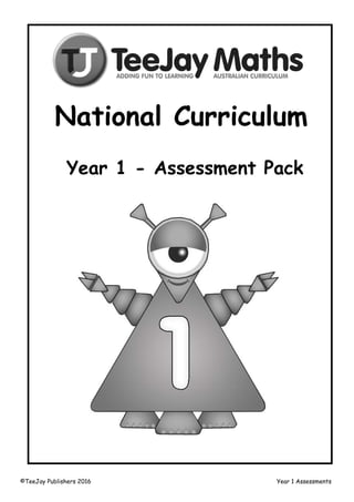 Australian Year 1 Assessment Sample | PDF