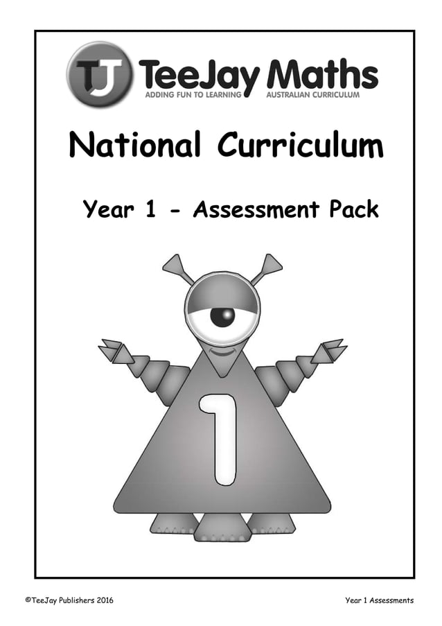 Australian Year 1 Assessment Sample | PDF