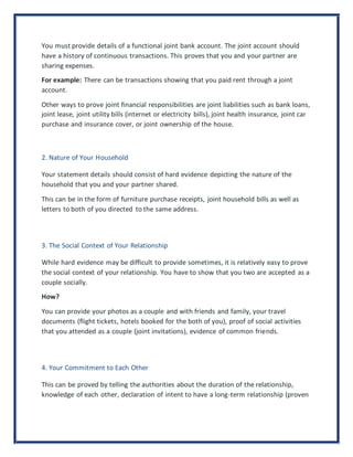 Australia partner visa how to meet de facto relationship requirements ...