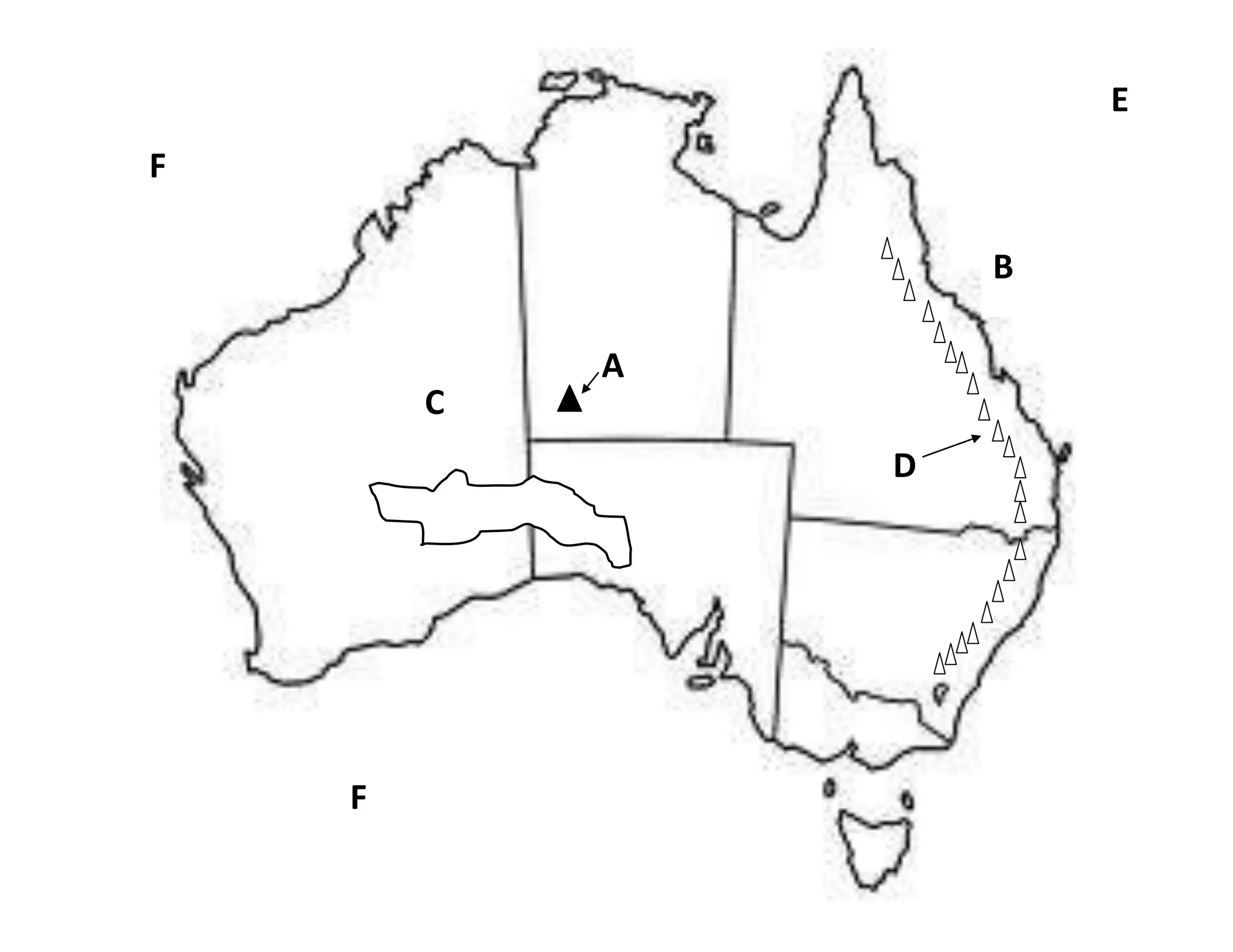 Australia physical map review | DOCX | Physics | Science