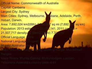 Australia ppt1 | PPTX
