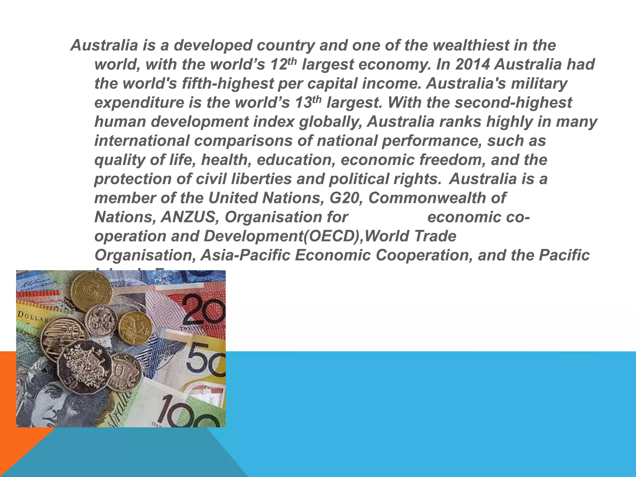Power point presentation on AUSTRALIA | PPTX