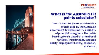 Australia PR Points Calculator Everything You Need to Know.pptx | Travel