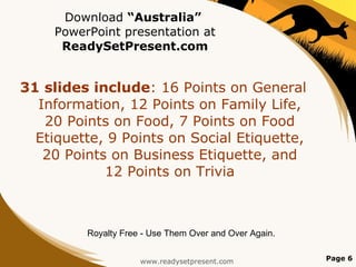 Australia Powerpoint Country | PPT