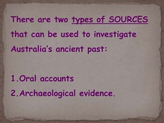 Australia's ancient past | PPT