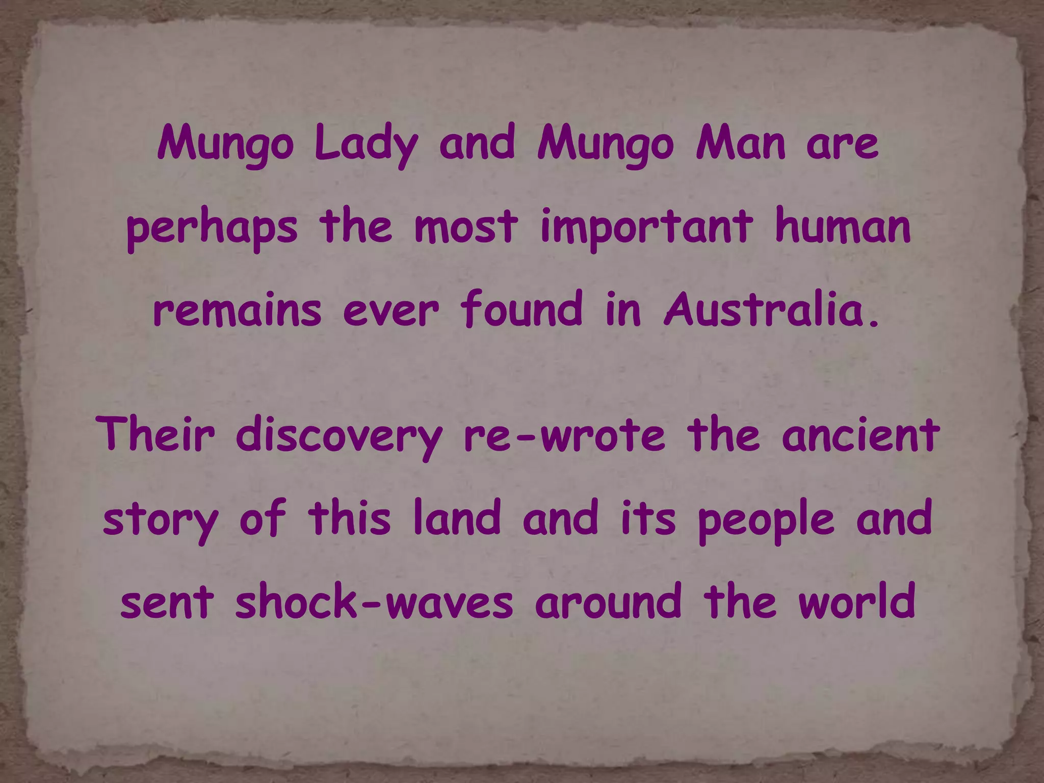 Australia's Ancient Past | PPTX