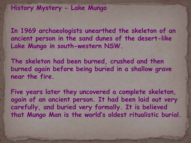 Australia's Ancient Past | PPTX