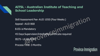 Australia Skill Assessment | PPTX
