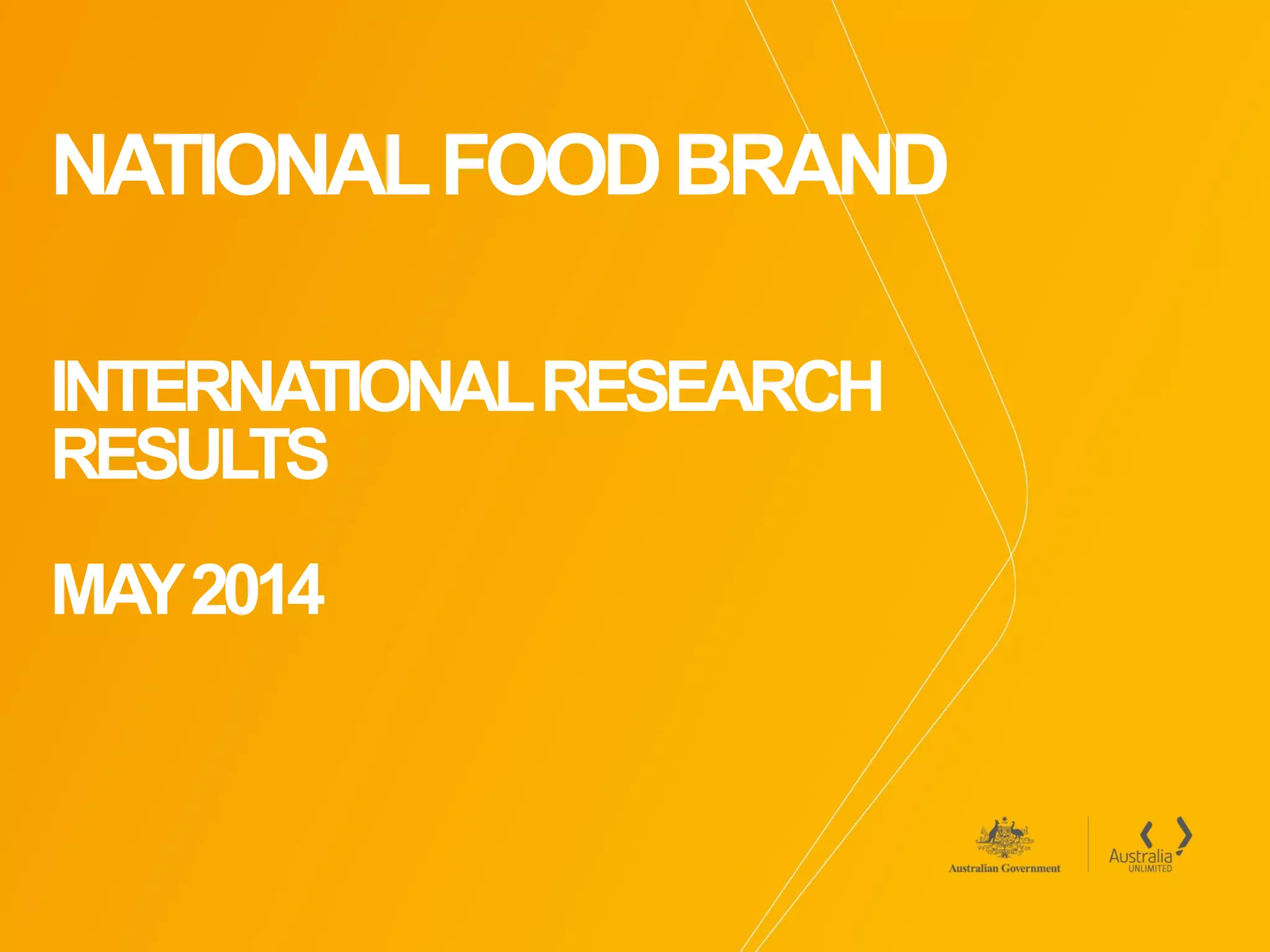 National Food Brand - May 2014 Update | PDF