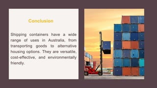 Australia's Shipping Containers_ Types and Uses.ppt | Rail Travel ...