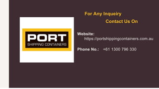 Australia's Shipping Containers_ Types and Uses.ppt | Rail Travel ...