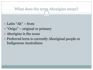 Australia’s Story | PPTX