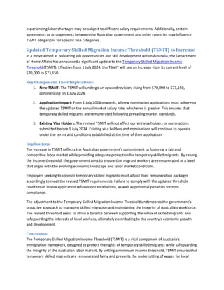 Australia Temporary Skilled Migration Income Threshold (TSMIT).docx
