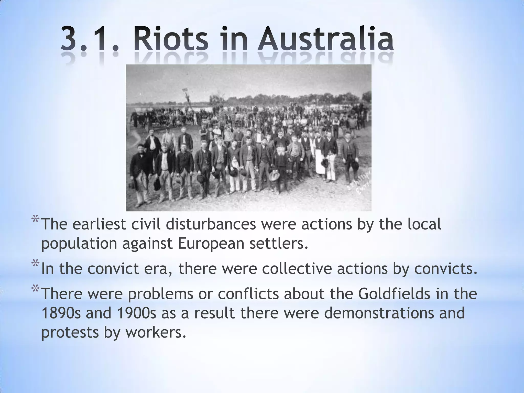 Australia - crime history | PPTX