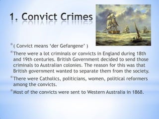 Australia - crime history | PPTX