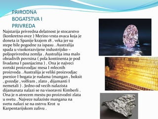 Australija i okeanija | PPTX