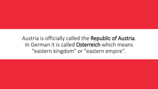 COUNTRIES IN A NUTSHELL: AUSTRIA | PPTX