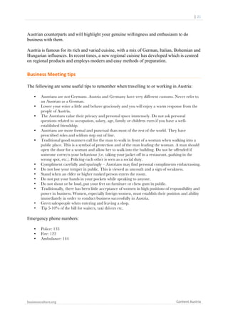 Austrian business culture guide - Learn about Austria | PDF | Europe ...