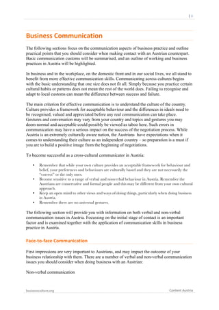 Austrian business culture guide - Learn about Austria | PDF | Europe ...