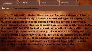 Austrian-Literature.pptx | Poetry | Books and Literature