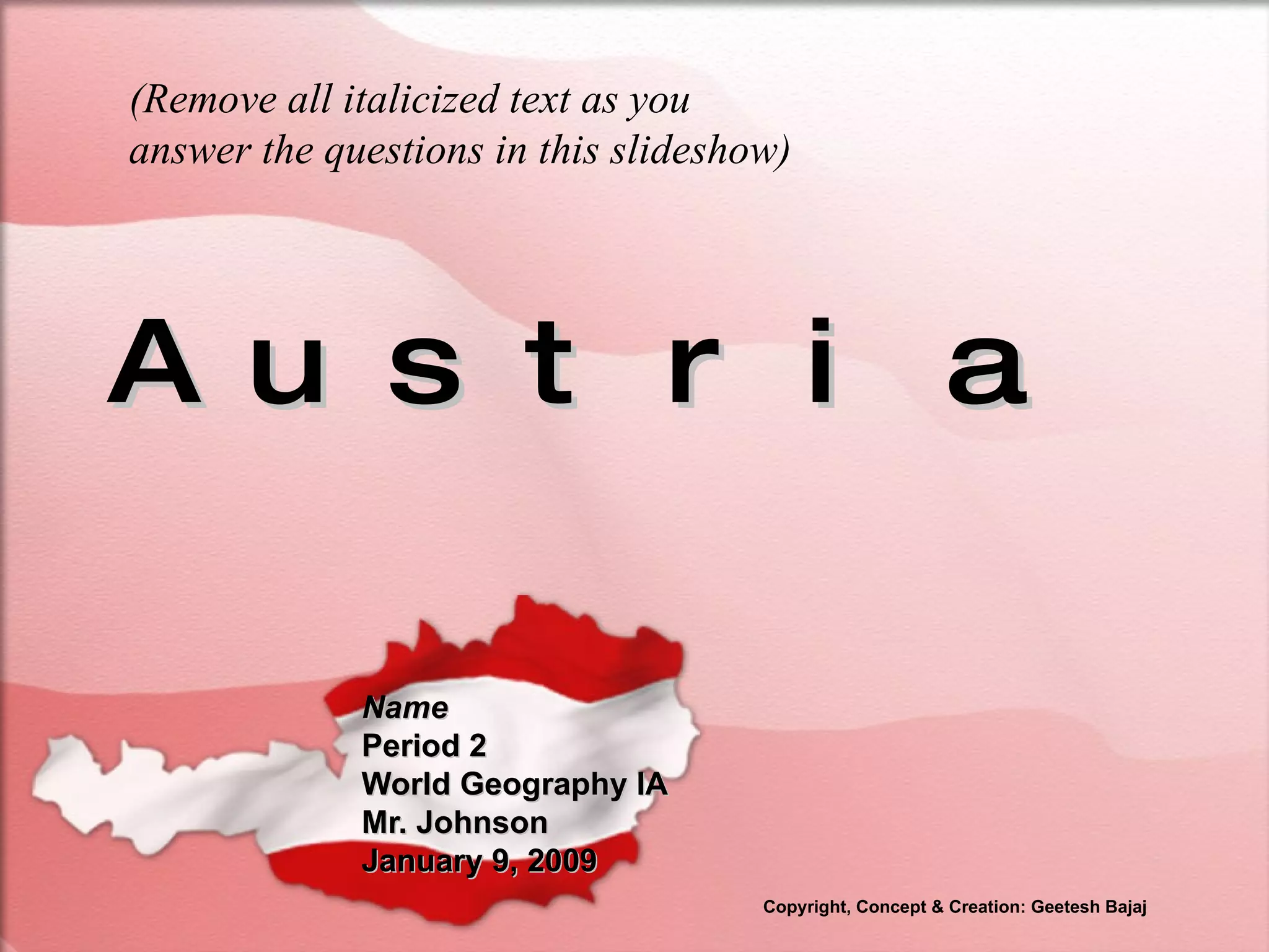 Austria Template T 2 | PPT