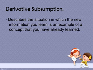 Ausubel’s meaningful verbal learning | PPTX