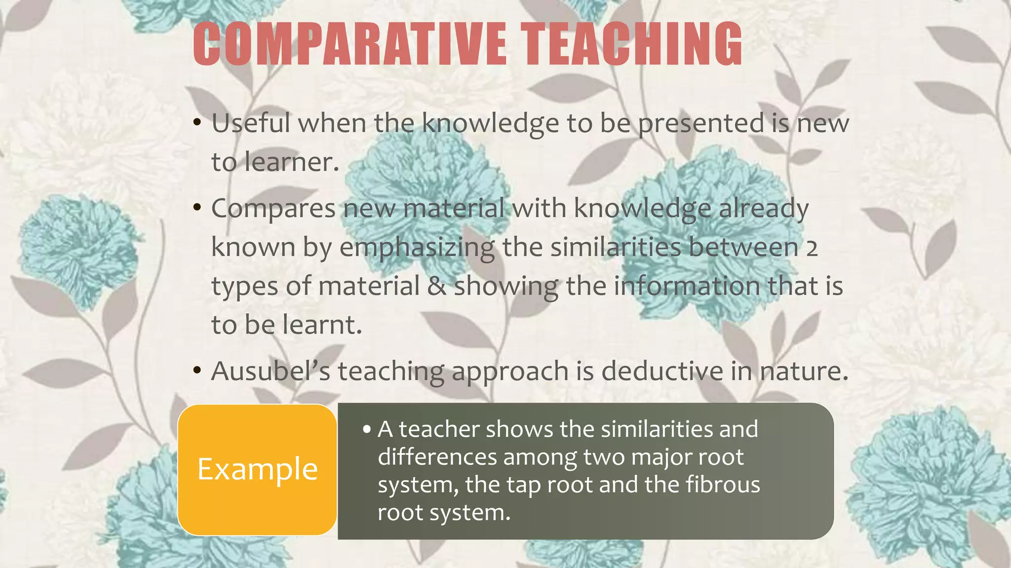 Ausubel’s Meaningful Verbal Learning | PPTX