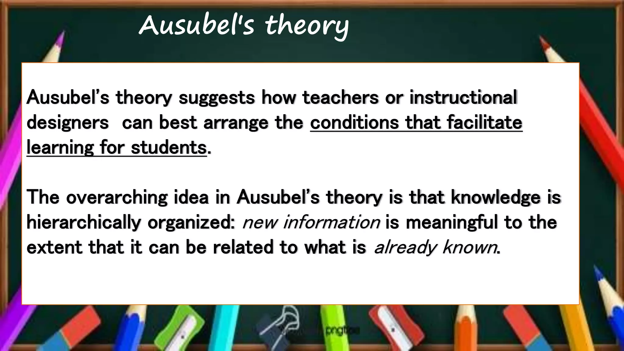 Ausubel's theory | PPTX