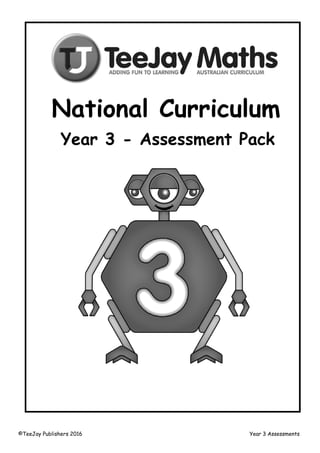 Australian Year 3 Assessment Sample | PDF