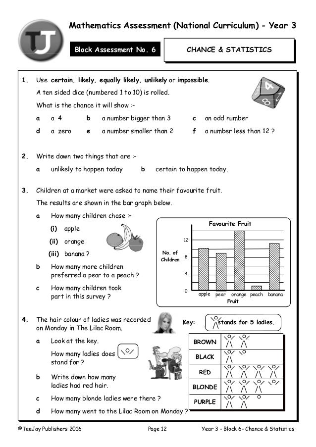 Teejay Year 3 Assessment Sample